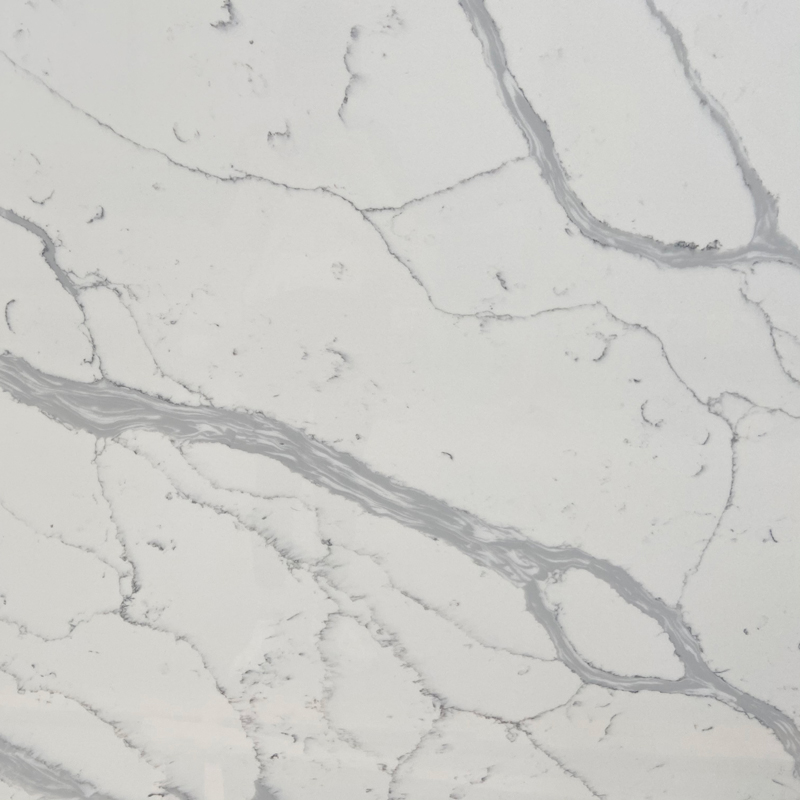 hot selling custom quartz carrrara white veins grey quartz stone for ...